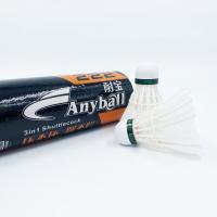 China 3in1 Original Factory Direct Sale Durable Stable China Wholesale Badminton Shuttlecock Goose Feather fo for sale