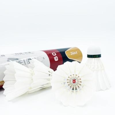 China China Top Grade Badminton Shuttlecock Raw Material Quality International Tournament Duck Feather Shuttl for sale