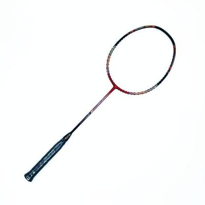 China Professional Players Sport 5u Level Best Quality Light Full Carbon Fiber Badminton Racket Single Piece with String for sale
