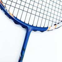 China New Design Graphite 100% Carbon Fiber Elastic Strung Racquet Offensive and Defensive PRO Badminton Racket for sale