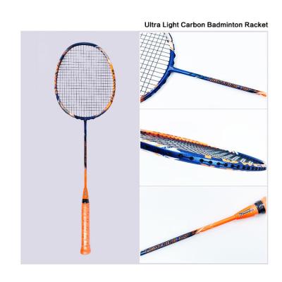 China 85g OEM Printing Available Racket Full Carbon Graphite Racquet Badminton Best Professional Top Badminton Rackets for Training for sale