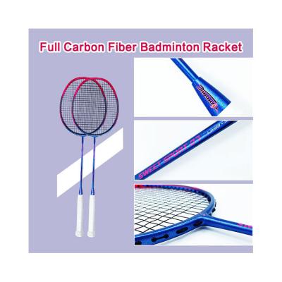 China Professional Wholesaler Badminton Racket 100% Full Carbon Fiber Graphite Badminton Rackets for sale
