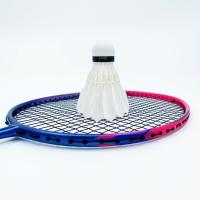 China New Shape 100% Full Carbon Fiber Graphite Badminton Racket Hot Sale Badminton Rackets with String for sale