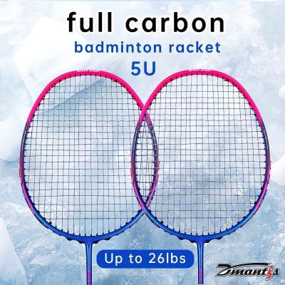 China Full Carbon New Protector Design Custom Badminton Racket Professional Manufacturer Outdoor Sports for sale