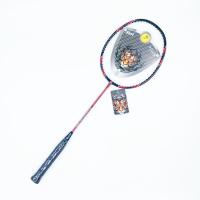 China China Factory Dmantis DMS55 Red Color Badminton Racket Popular Half Crbon Racket for sale