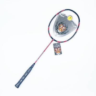 China China Factory Dmantis DMS55 Red Color Badminton Racket Popular Half Crbon Racket for sale