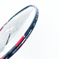 China China Factory Dmantis DMS55 Red Color Badminton Racket Popular Half Crbon Racket for sale
