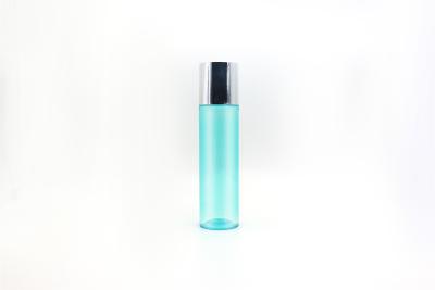 China Customized Logo Plastic Cosmetic Bottles With Shiny Metaillized Screw cap for sale