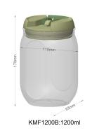China Food Grade 1000ml Plastic Container With Customized Logo for sale