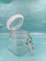China Recyclable Plastic Food Storage Jars With Lids Heat Sealed FDA ISO Certification for sale