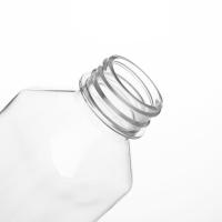 China 250ml 300ml Clear Plastic Bottles For Juices Beverage Square Shape for sale