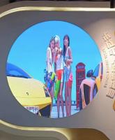 China P2 512mm Indoor Round Circular Led Screen Display  Circle Circular Logo Sign Led Screen for sale