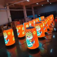 China Beer Bottle Can Shaped LED Display HD P2 Video Display Pop Cans LED Screen Flexible Beer Bottle Displays for sale