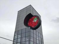 China Double Sided led dispaly  P4 Round Shape Led Display Flexible Digital Screen for sale