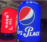 China Indoor Advertising Flexible Led Display Screen Beer led display Cola led screen Cans leddisplay for sale