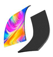 China RGB Full Color Flexible Transparent Led Screen Soft Module P1.875 for sale