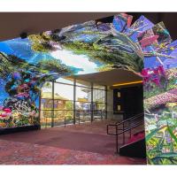 China RGB Full Color Flexible Transparent Led Screen Soft Module P1.875 for sale
