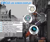 China Seamless 1R1G1B Round Led Display Panel P4mm Die Casting Aluminum for sale