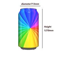 China Can Shaped Indoor Outdoor Advertising Led Display Screen P2 Full Color Floorstanding for sale