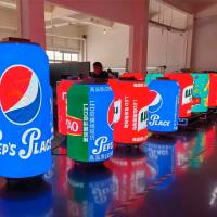 China Can Shaped Indoor Outdoor Advertising Led Display Screen P2 Full Color Floorstanding for sale
