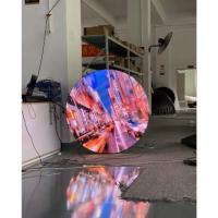 China Commercial 5500cd Outdoor Logo Sign Logo Flexible Led Screen Panel Display Round for sale