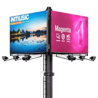 China Light Pole LED Display ScreenOutdoor Waterproof led screen P3.91 Full Color led display for sale