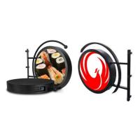 China Outdoor P4 circular round shape sign circle screen led logo display for sale