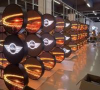 China Customized LOGO Circular LED Display , P4 LED Screen Module at 3840HZ Refresh Rate for sale