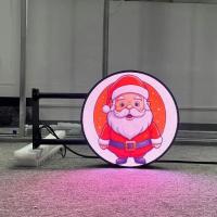 China Double-face outdoor led display Round LED Display P4 outdoor circle led sign for sale
