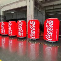 China Custom Size Special Beer Bottle Can LED Screen Full Color Advertising Digital Signage Beverage Can Shape Flexible LED Display for sale