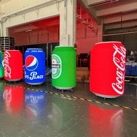 China Custom Size Special Beer Bottle Can LED Screen Full Color Advertising Digital Signage Beverage Can Shape Flexible LED Display for sale