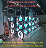 China P4 dia-600mm Outdoor round LED Screen Display Outdoor LED LOGO Screen for sale