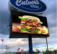 China Pole LED Display for Advertising Standing Street LED Screen for sale