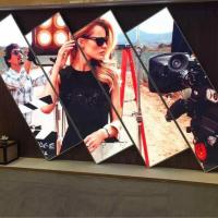 China Movable mirror Led screen vertical floor LED poster machine for sale