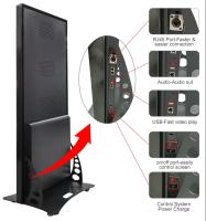 China Floor Standing Led Digital Poster Display Control Wifi USB Movable Advertising LED Screen for sale
