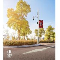 China P4 Outdoor Street Light Pole LED Display Standing Street LED Screen for sale