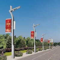 China 640*1280mm Double sided LED display Outdoor Street Pole Led Screen for sale