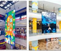 China Ultra-thin LED display LED double-sided super-slim lifting screen for sale