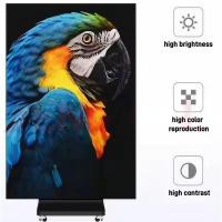 China P2.5 Tri-fold LED Poster Display Screen Floor Stand LED Electronic Advertising Three-fold Poster screen for sale
