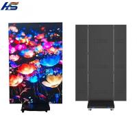 China Double Side Led dispaly 3 Foldable Poster LED Display Standing Advertising Screen for sale