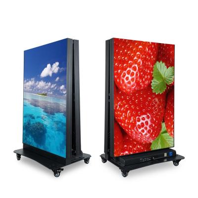 China P2 Foldable LED poster screen LED Poster Display for sale