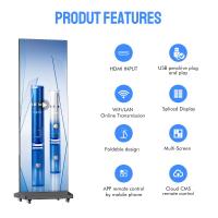 China P2.5 Foldable LED poster screen LED Poster Display for sale