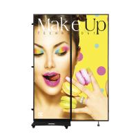 China P1.25 Tri Fold Poster Led display Foldable led Screen Double Sided led dispaly for sale