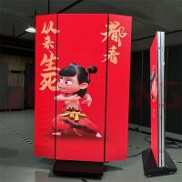 China P1.8 Tri Fold Poster Led display Foldable led Screen Double Sided led dispaly for sale