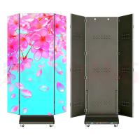 China P2 Tri Fold Poster Led display Foldable led Screen Double Sided led dispaly for sale