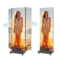 China P2.5 Tri Fold Poster Led display Foldable led Screen Double Sided led dispaly for sale