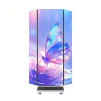 China P2.5 Tri Fold Poster Led display Foldable led Screen Double Sided led dispaly for sale