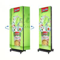 China P2.5 Tri Fold Poster Led display Foldable led Screen Double Sided led dispaly for sale