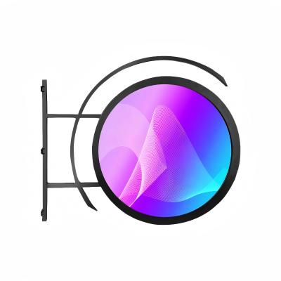 China Double-Sided Waterproof P4 LED Display Outdoor Circular LED Screen for sale