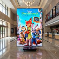China Full Color Indoor led display Tri Fold Foldable LED Poster Screen Display for sale
